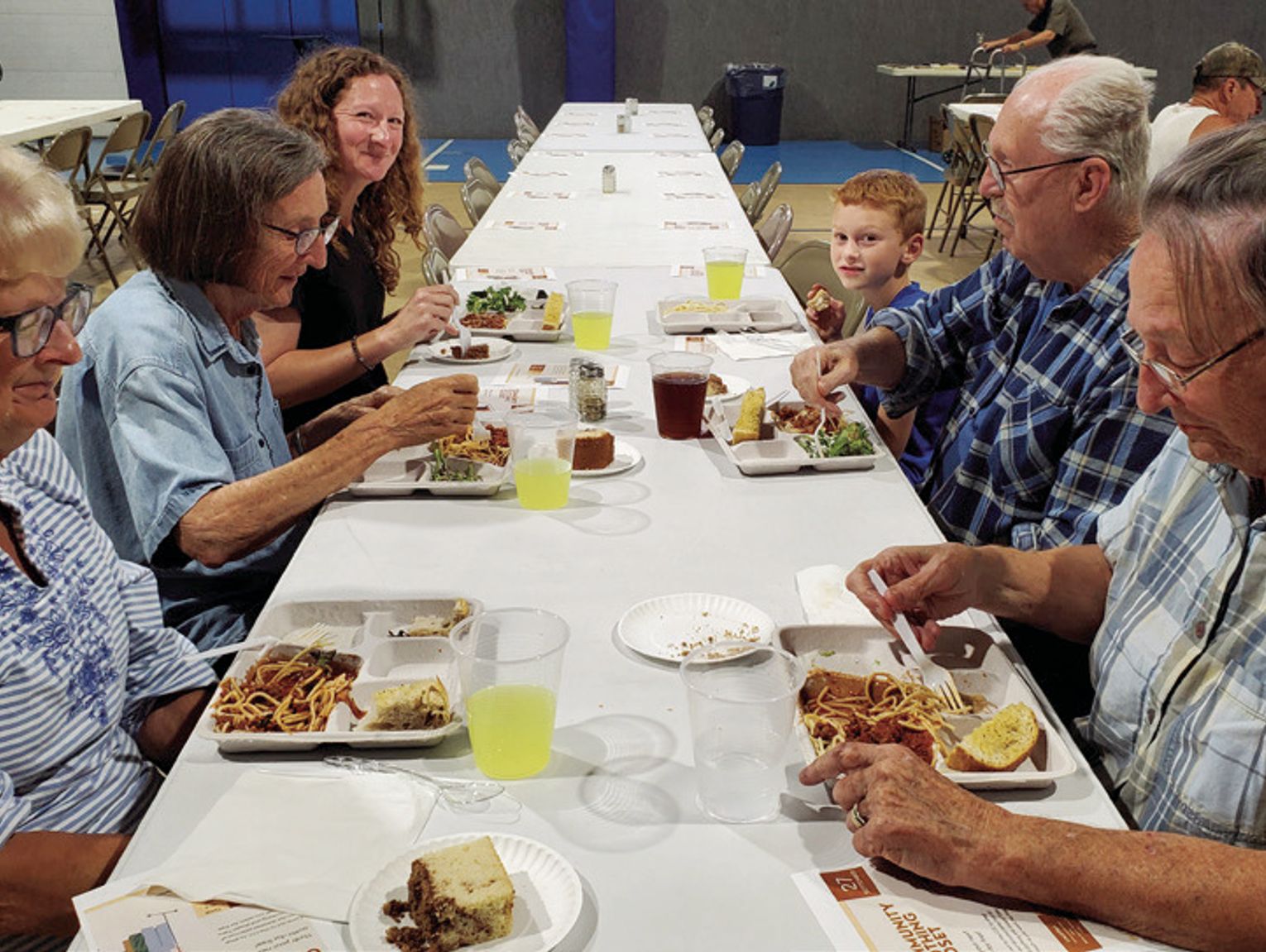 Friends Feeding Friends Meal Served
